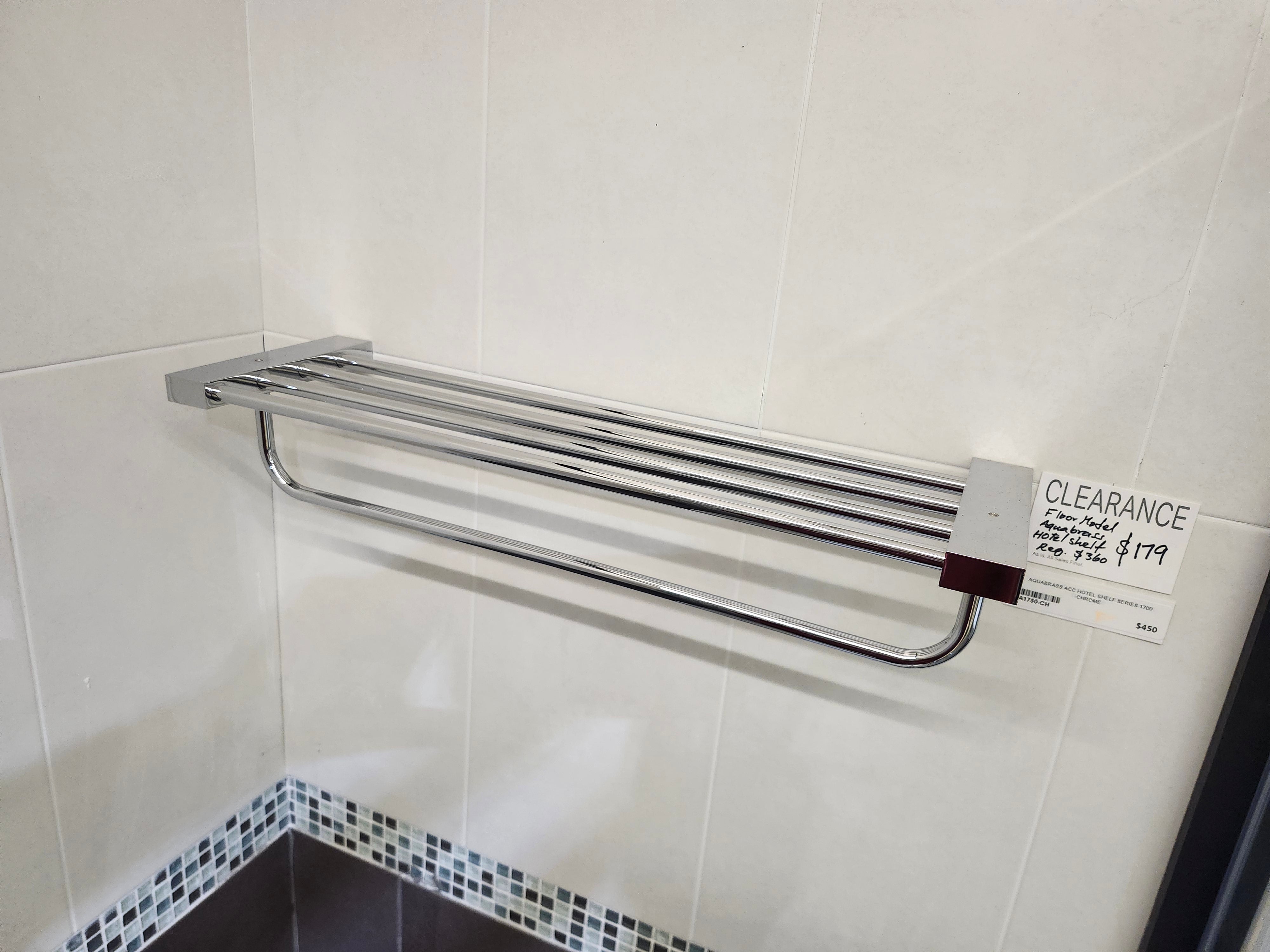 Aquabrass Floor Model Hotel Shelf (as is) | TUBS The Ultimate Bath Store
