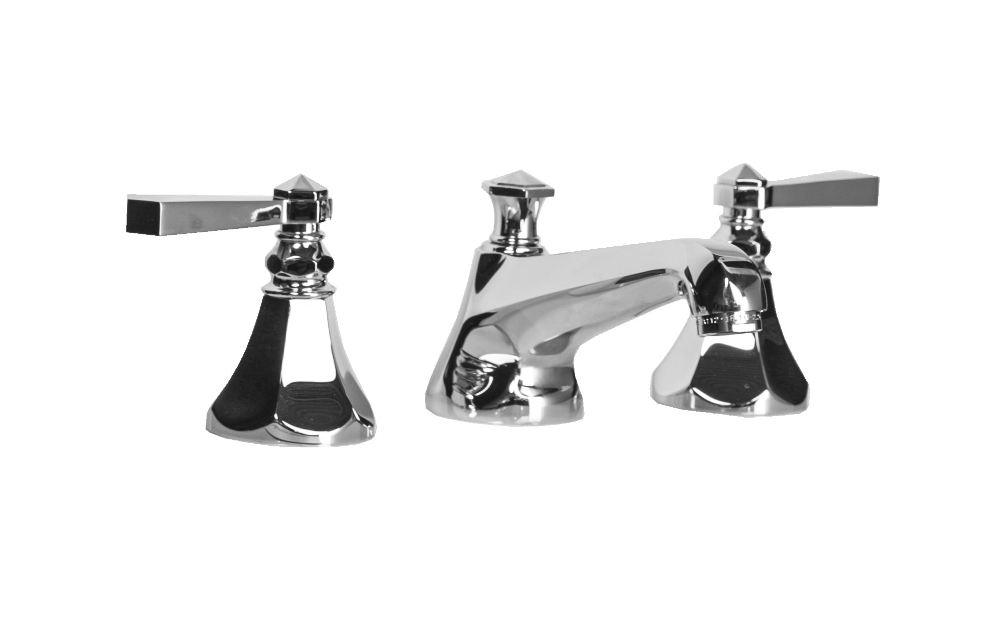 Rubinet Hexis Bathroom 8" Widespread Faucet | TUBS The Ultimate Bath Store